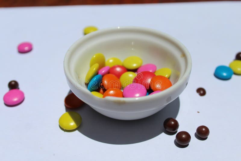 Chocolates and Sweets in Different Flavors and Colors Stock Photo ...