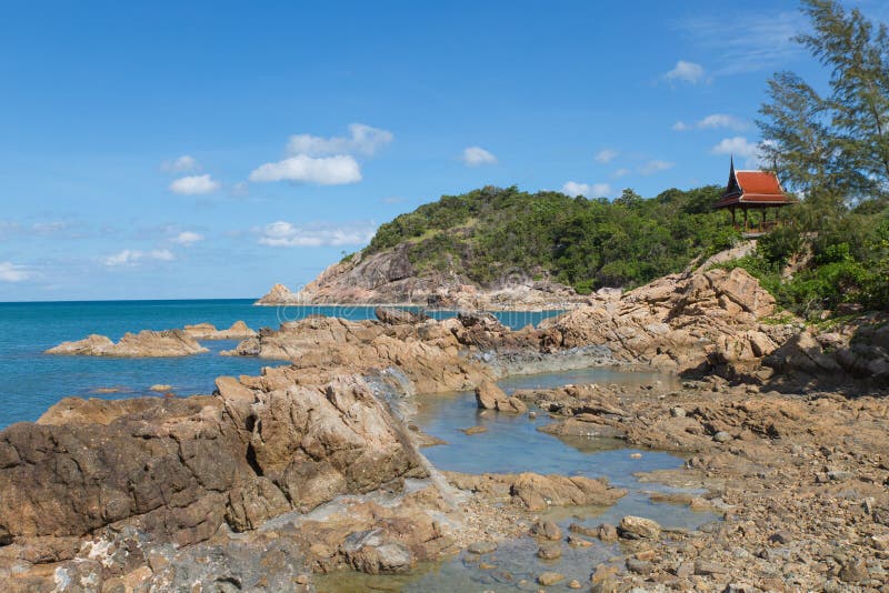 Choeng Mon Beach - Koh Samui Stock Image - Image of tourism, rock: 89871381