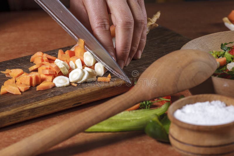 Chohhed Vegetableschopped Vegetables Stock Photo - Image of fresh ...