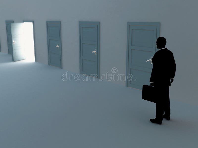Hacker in the Dark Behind a Backdoor Stock Illustration - Illustration ...