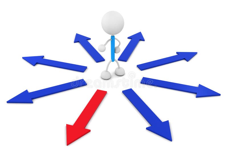 Many choices stock vector. Illustration of confusion - 46704099