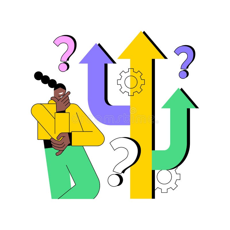 Choice Abstract Concept Vector Illustration. Stock Vector ...