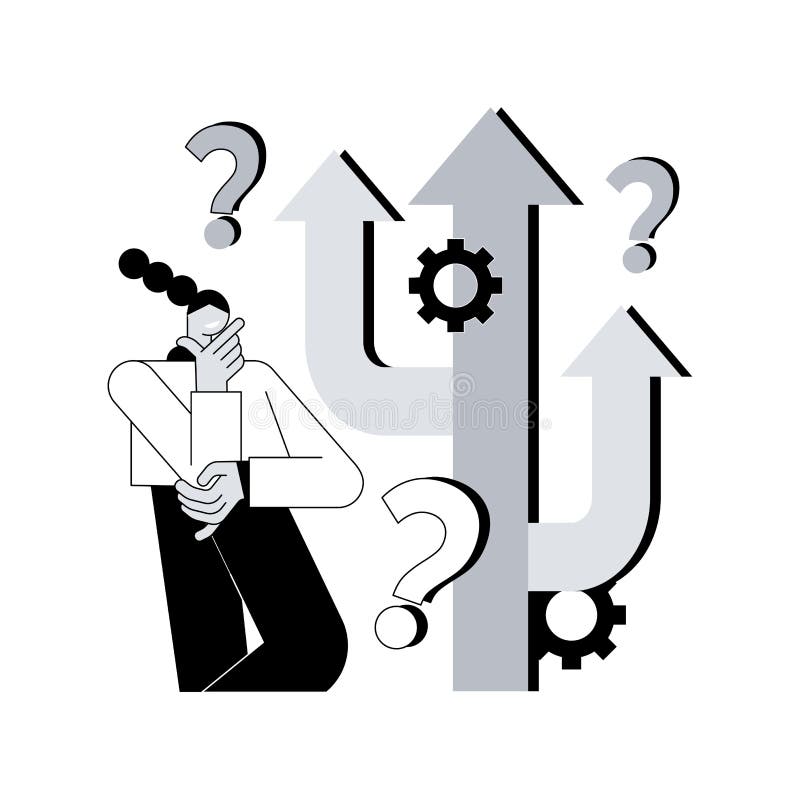 Choice Abstract Concept Vector Illustration Stock Vector - Illustration ...