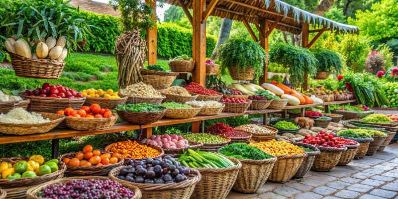 Choice of Basar in the Garden of Basar Creative AI Stock Illustration ...