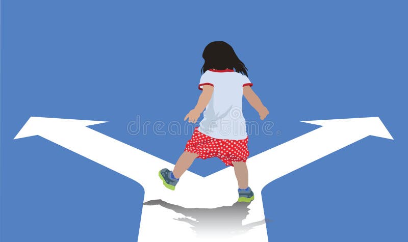Choice for child stock vector. Illustration of option - 106273435