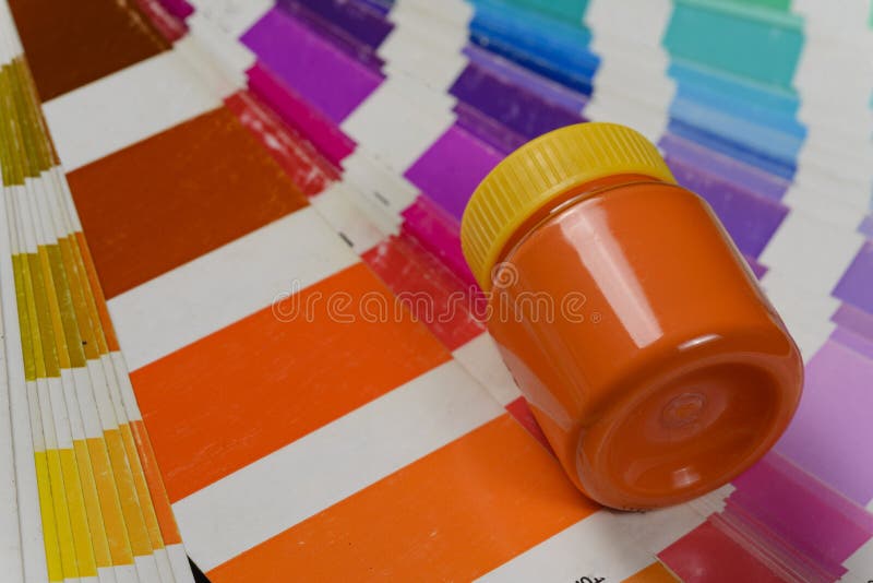 Choice of color orange stock image. Image of decoration - 194620043