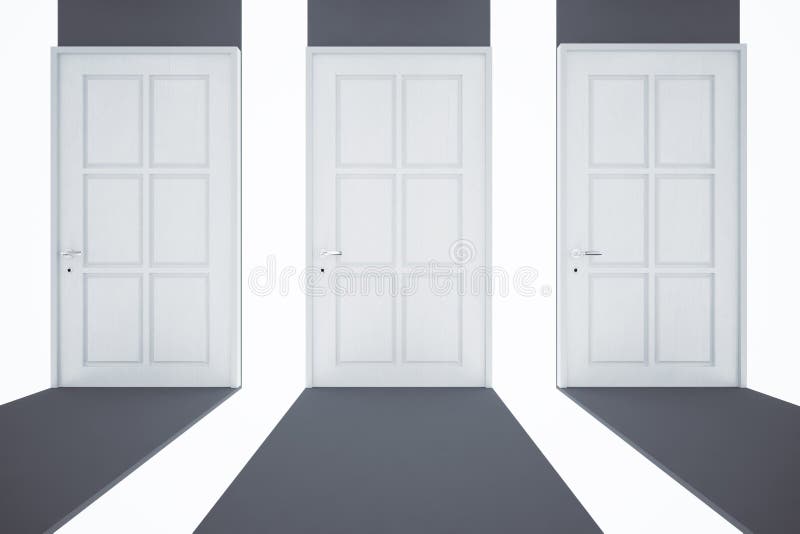 Choice concept stock illustration. Illustration of doorway - 83692705
