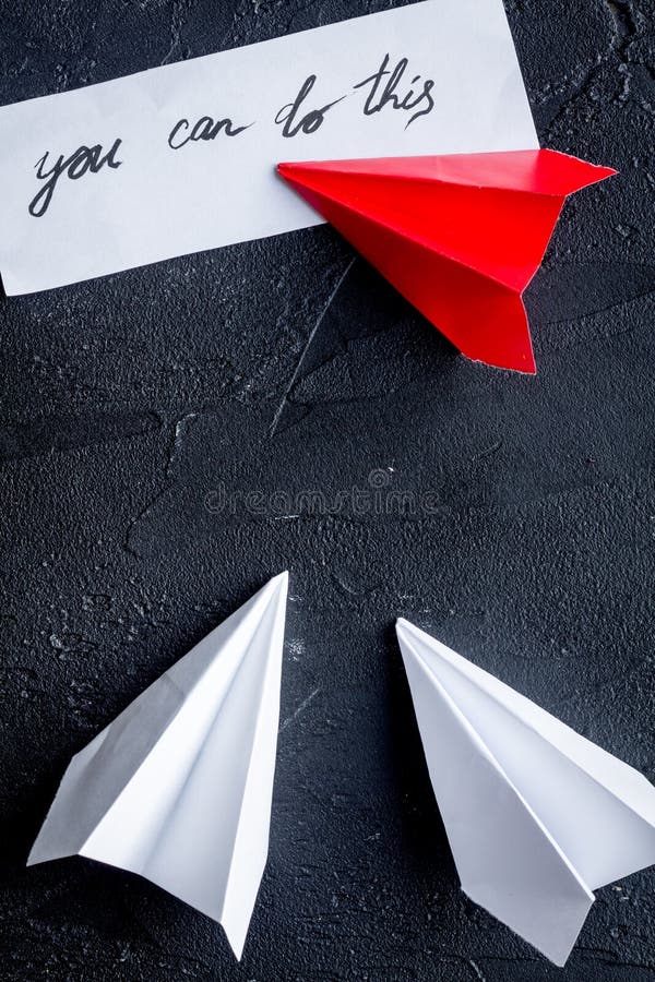 Choice Concept Paper Boats on White Background Top View Stock Image ...