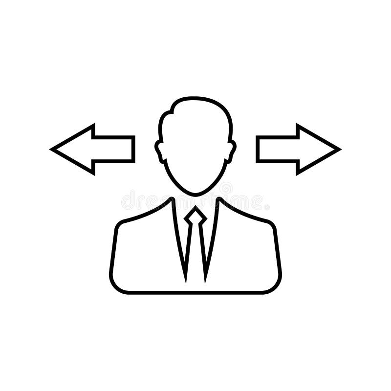 Choice, Confusion, Decision Icon. Outline Vector Design Stock Vector ...