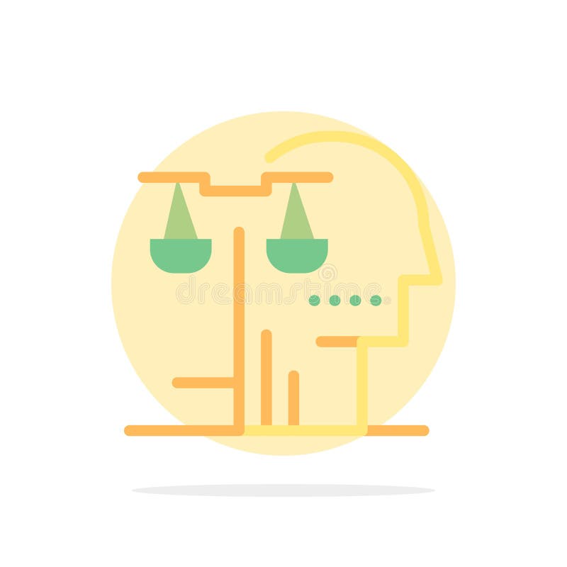 Choice, Court, Human, Judgment, Law Abstract Circle Background Flat ...