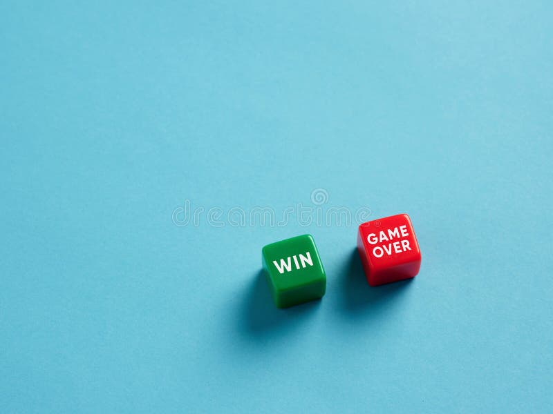 The Choice or Dilemma between the Options of To Win Vs. Game Over Stock ...