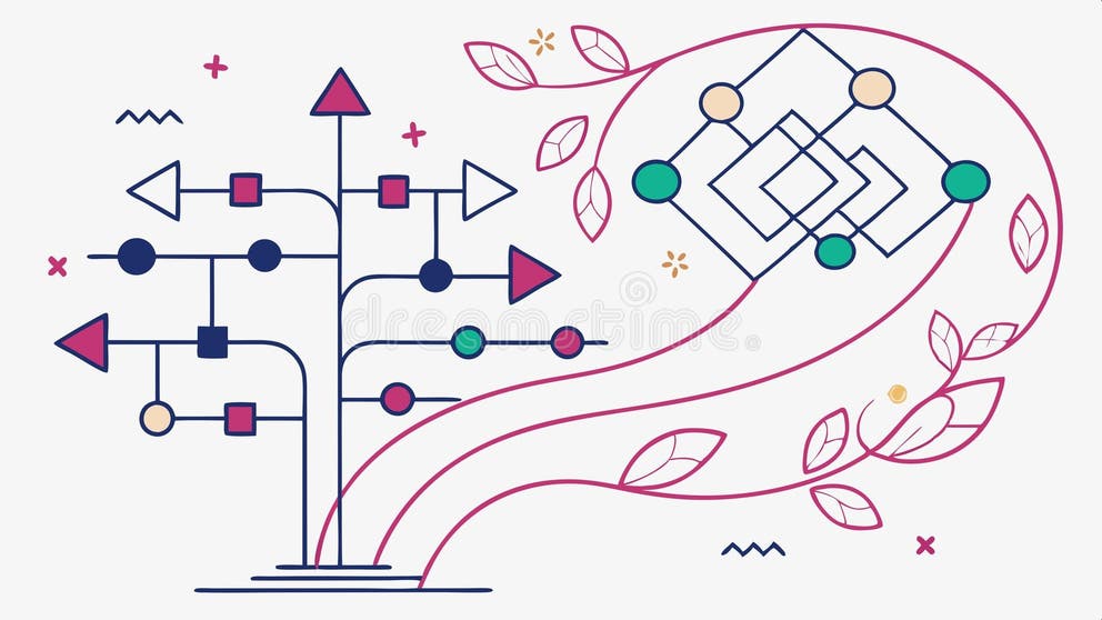 Path Branching with Multiple Direction Options Vector Design Generative ...