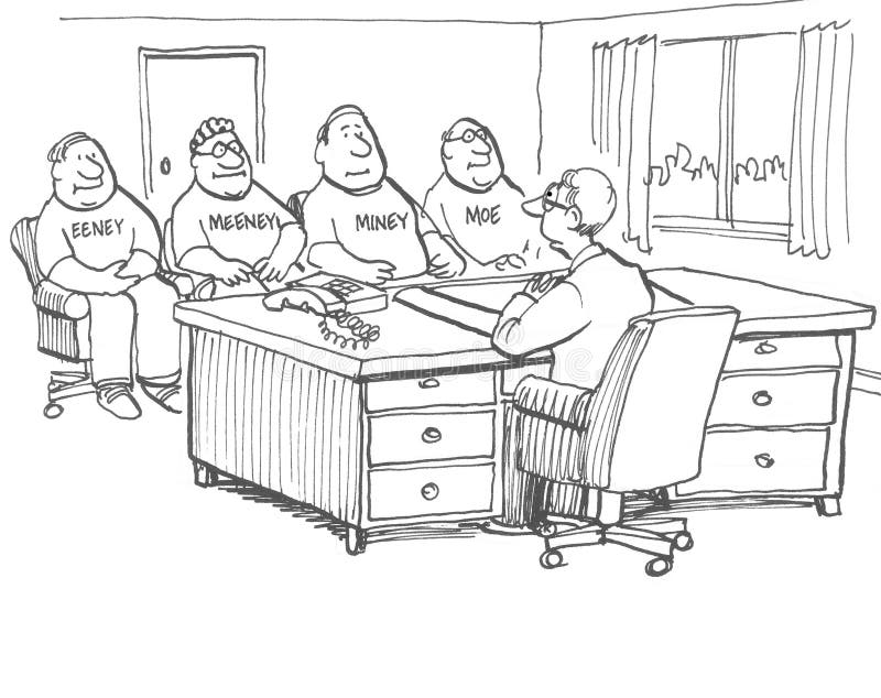 Choice between Four Options Stock Illustration - Illustration of ...