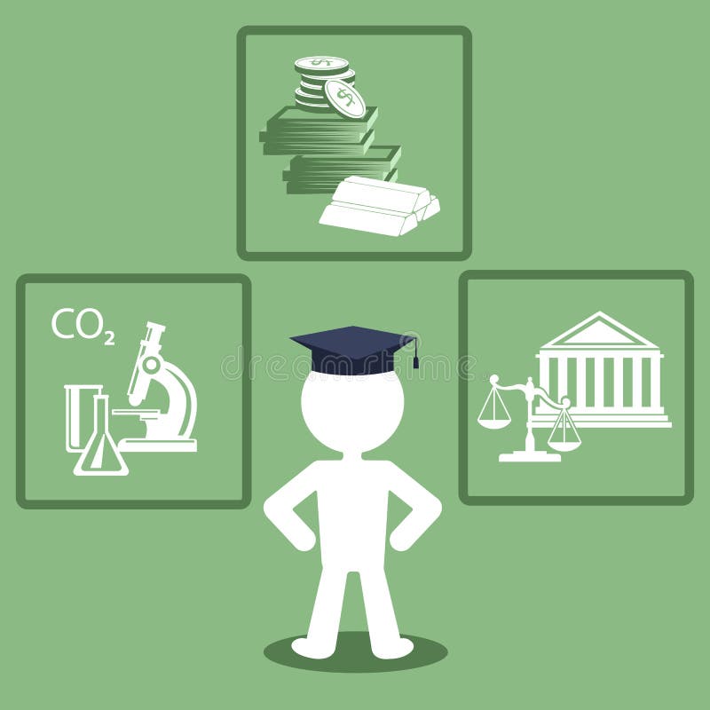 Choice of the Future Occupation Stock Vector - Illustration of ideas ...