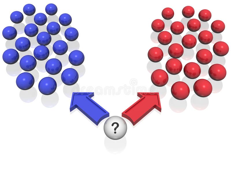 Choice group stock illustration. Illustration of dilemma - 8317740