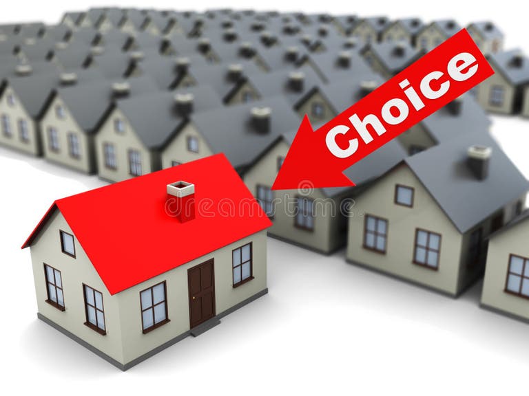 Choice house stock illustration. Illustration of focus - 16344956
