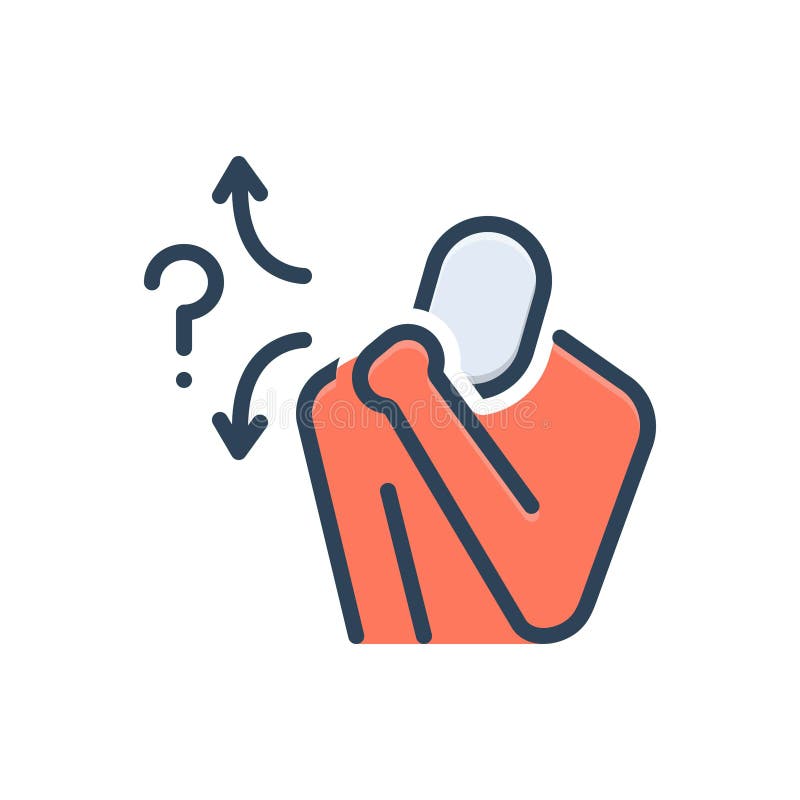 Color Illustration Icon for Choice, Alternate and Direction Stock ...