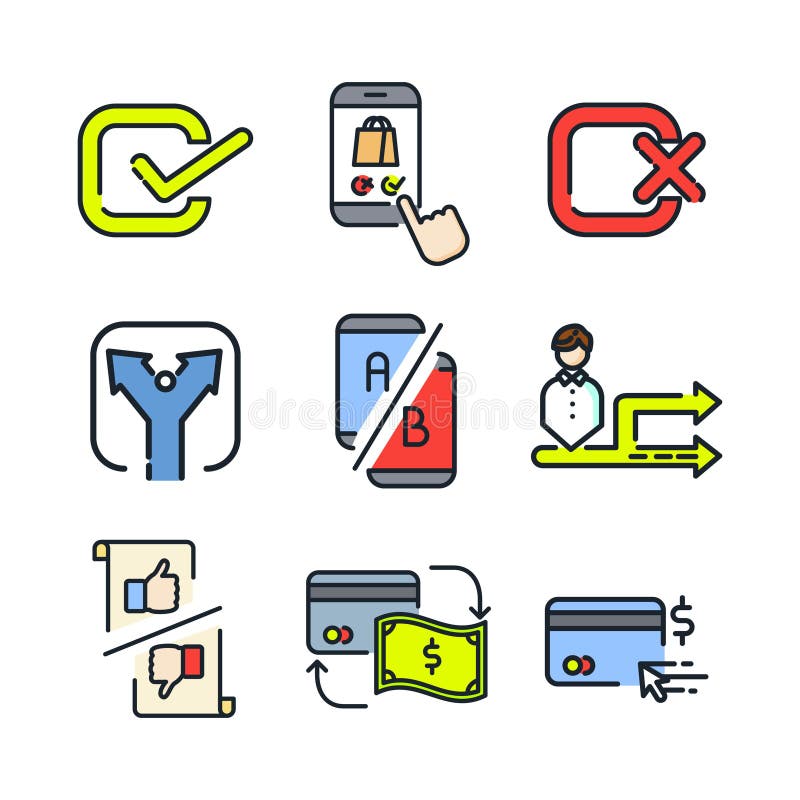 Choice Icon Color Illustration Design Stock Vector - Illustration of ...