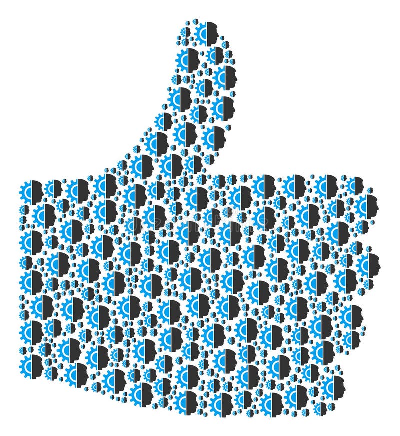 Choice Mosaic of Android Robotics Icons Stock Vector - Illustration of ...