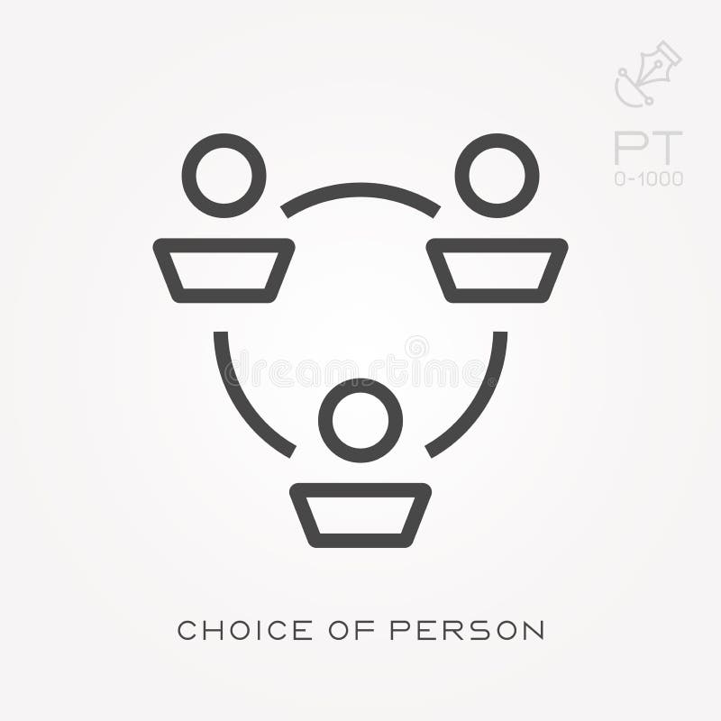 Simple Vector Illustration with Ability To Change. Choice of Person ...
