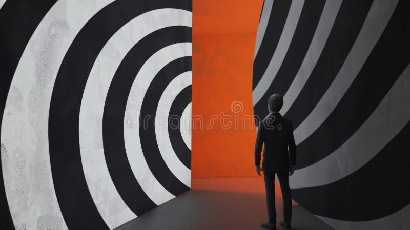 The Choice of Perspective stock illustration. Illustration of visual ...