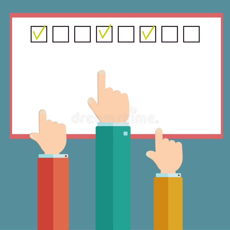 Choice of Point on the Form Stock Vector - Illustration of list, denial ...