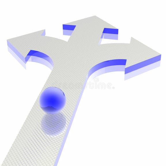 Choice way stock illustration. Illustration of decisions - 6113250