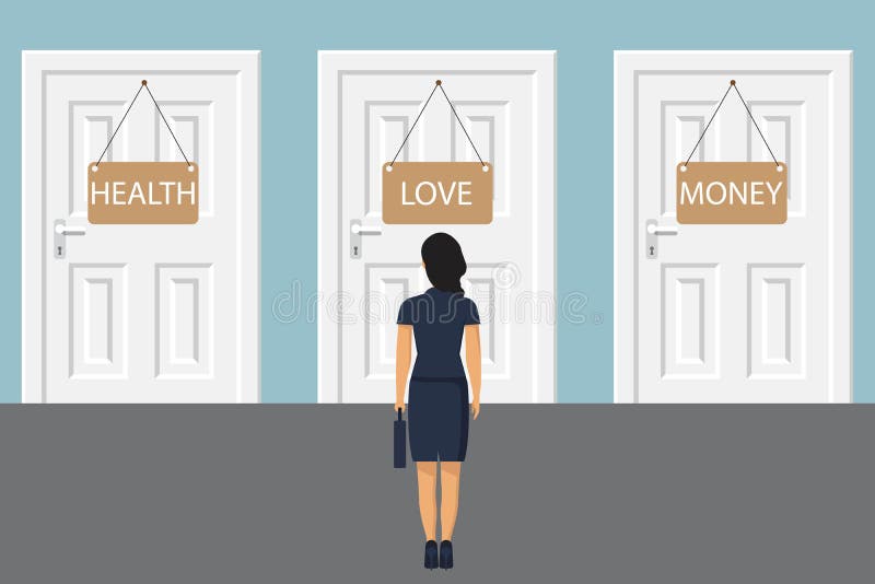 Two Doors Two Ways Stock Illustrations – 20 Two Doors Two Ways Stock ...