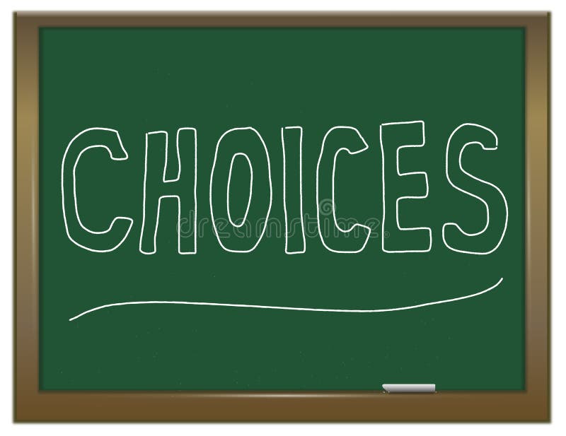 Choices stock illustration. Illustration of choose, white - 28475150
