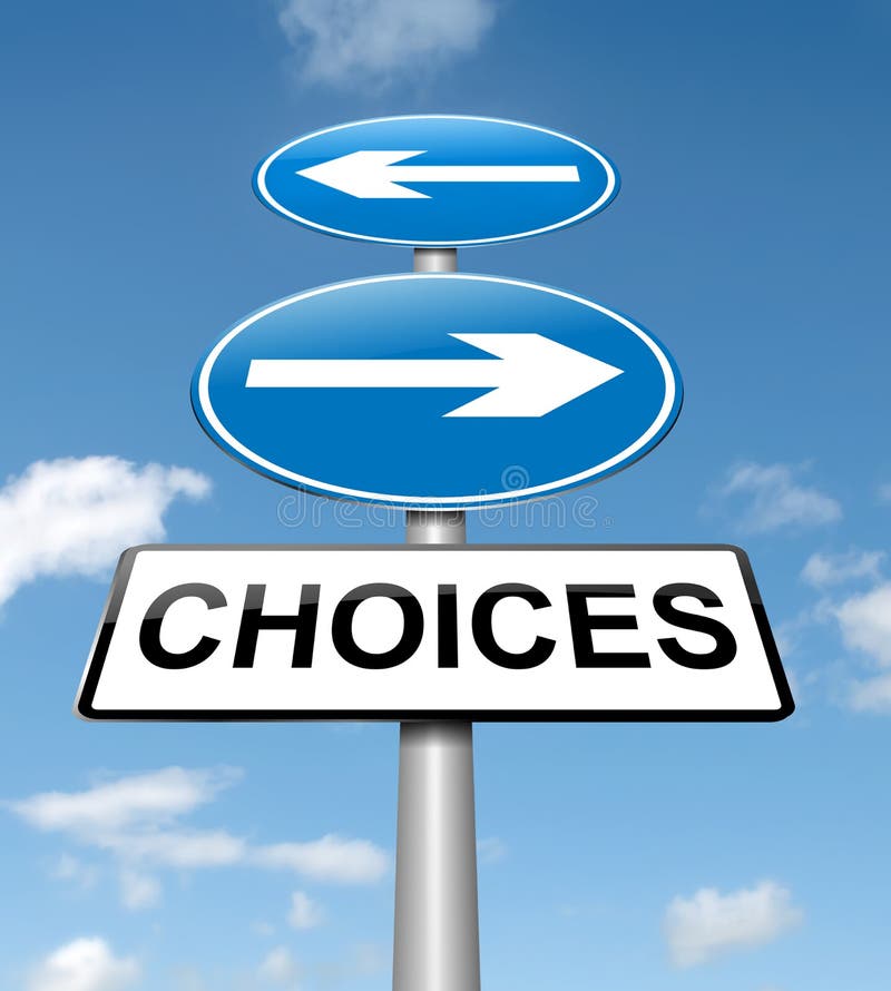 Choices Dilemma stock illustration. Illustration of choice - 35694778