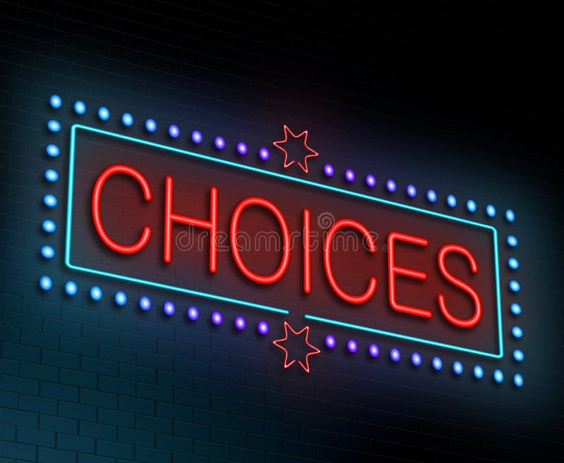 Diverse Hands Holding the Word Choices Stock Photo - Image of health ...