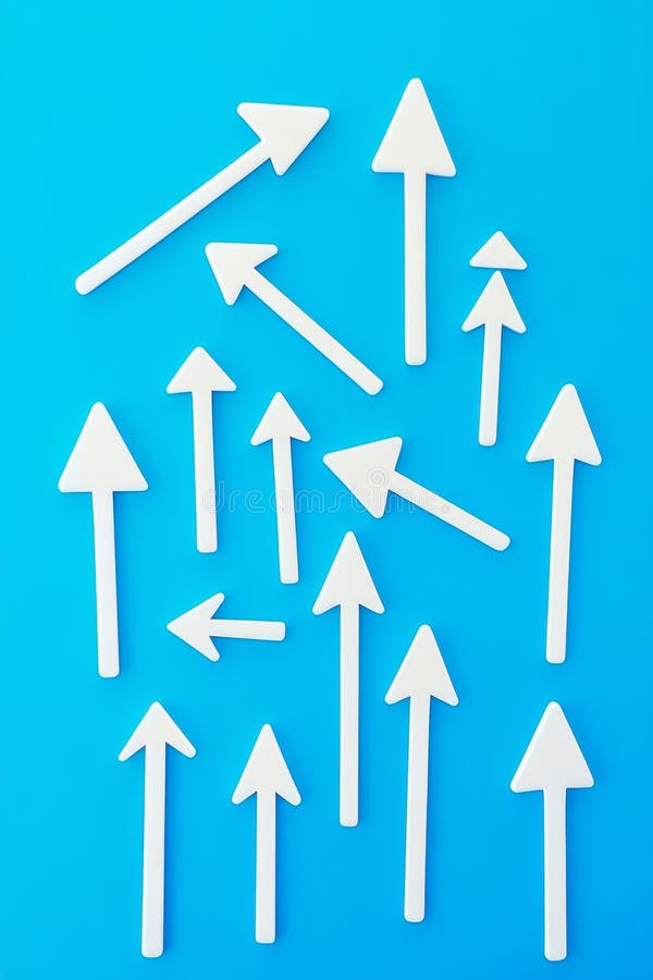 Choices, Decisions, Paths. Arrows Pointing in Different Directions on ...