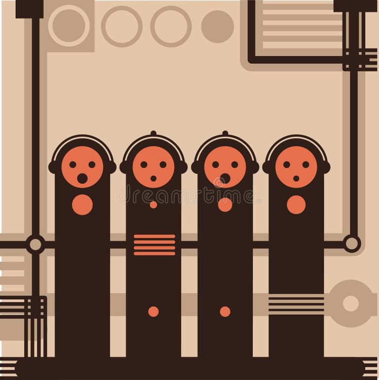 Choir - Abstract Vector Illustration Stock Vector - Illustration of ...