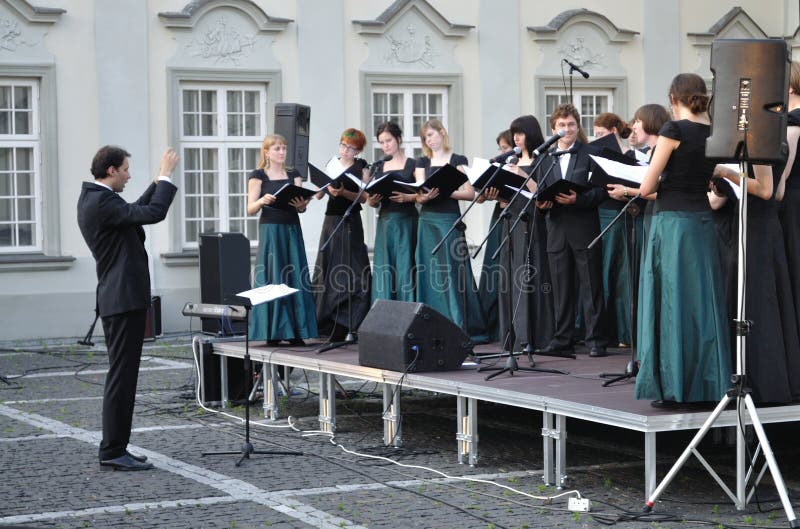 Choir concert editorial image. Image of hymn, dais, classical - 18857200