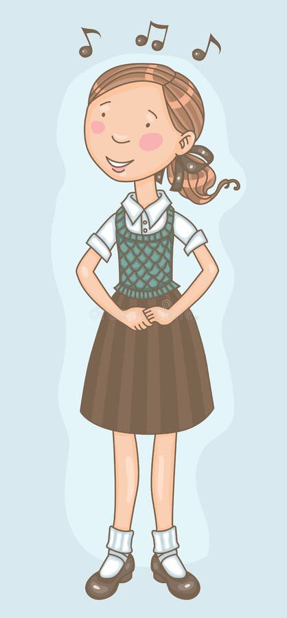 Choir Girl stock vector. Illustration of choir, vest - 19841038