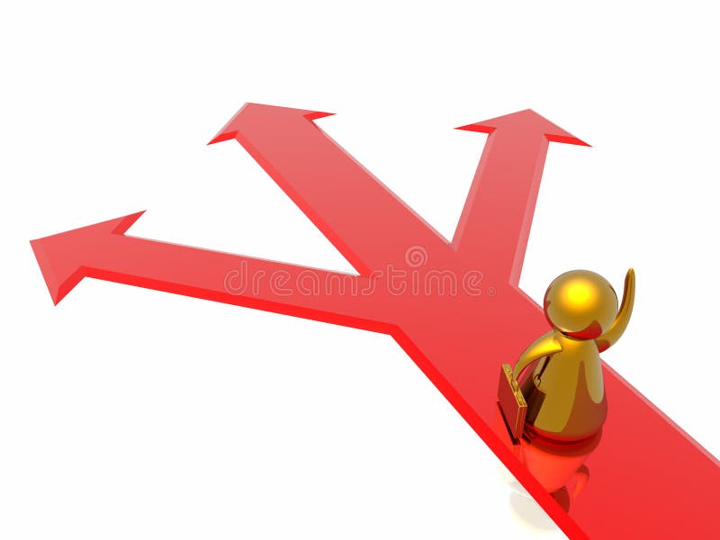 Choise De La Decisión Correcta Stock de ilustración - Ilustración de ...