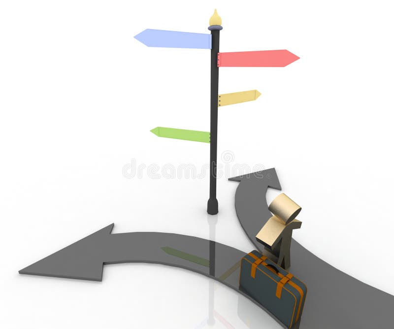 Choix difficile illustration stock. Illustration du illustration - 21607949