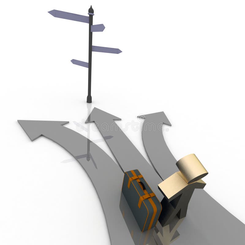 Choix difficile illustration stock. Illustration du illustration - 21607949