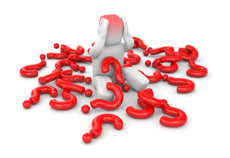 Question difficile illustration stock. Illustration of panne - 22378805
