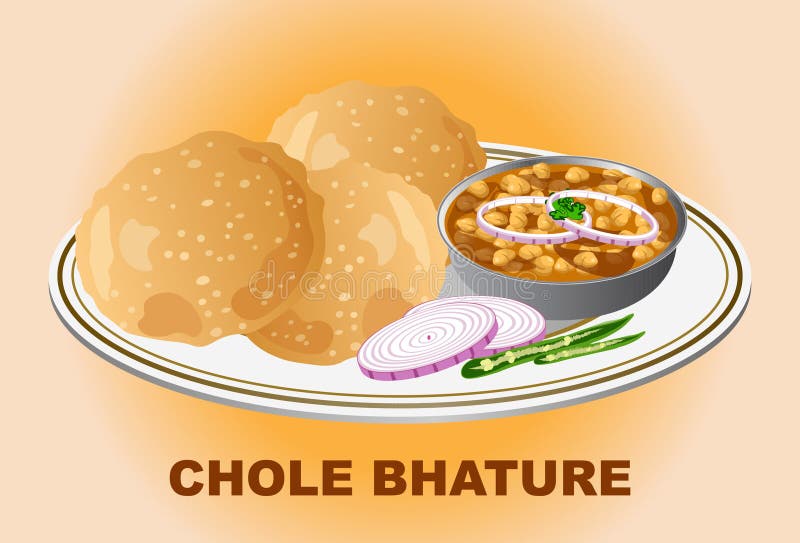 Chole Bhature Stock Illustrations – 194 Chole Bhature Stock ...