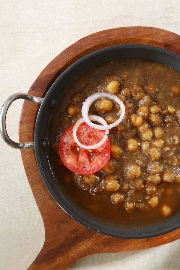 Chole Chawal or Chole Masala Rice, Indian Dish Stock Photo - Image of ...