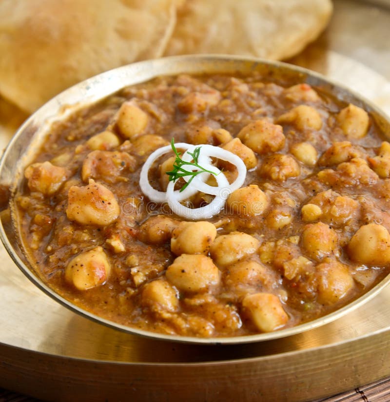 Chole Puri stock photo. Image of food, pilau, peas, cuisine - 20468254