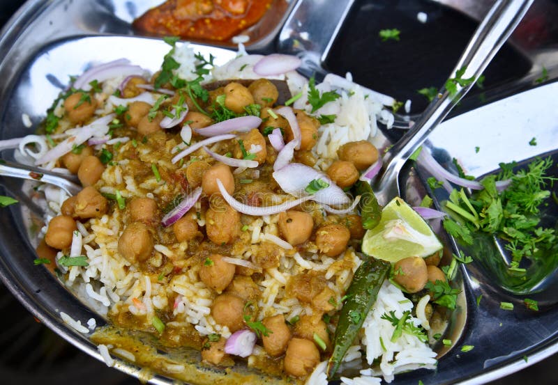 Chole Rice stock image. Image of table, bowl, dinner - 30402107