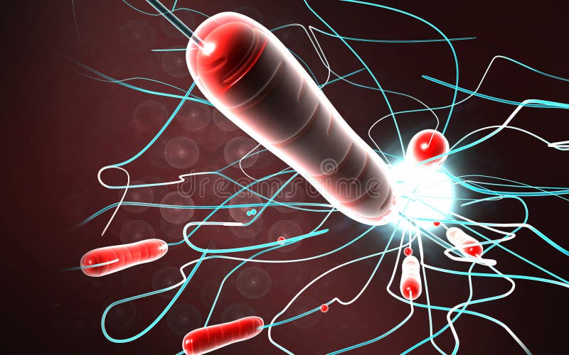 Cholera bacteria stock illustration. Illustration of pink - 11778901