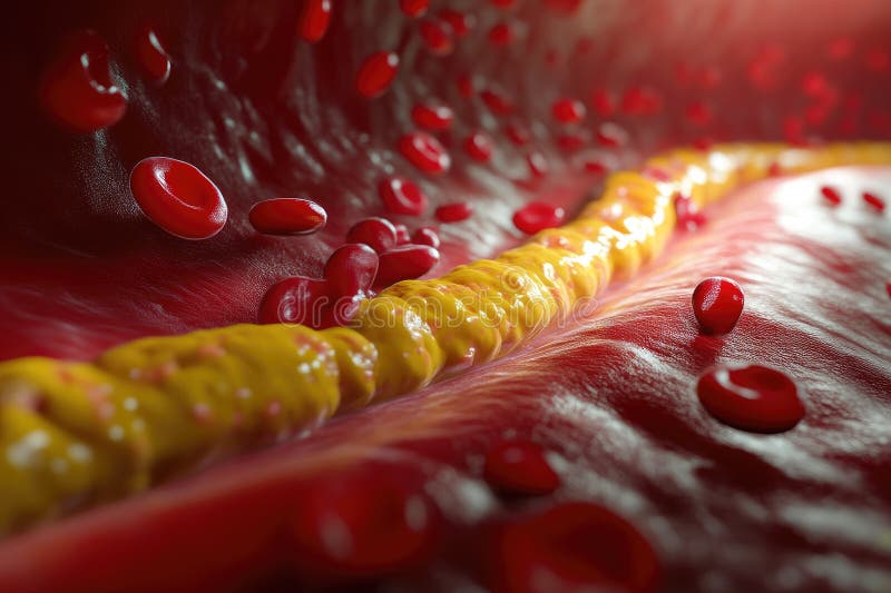 Cholesterol in 3D Visualization for Science. Stock Illustration ...