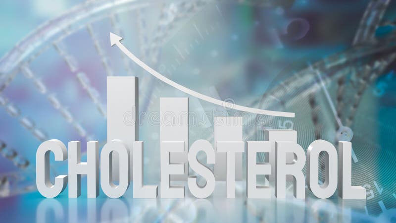 The White Cholesterol on Dan Background for Medical and Sci Concept 3d ...
