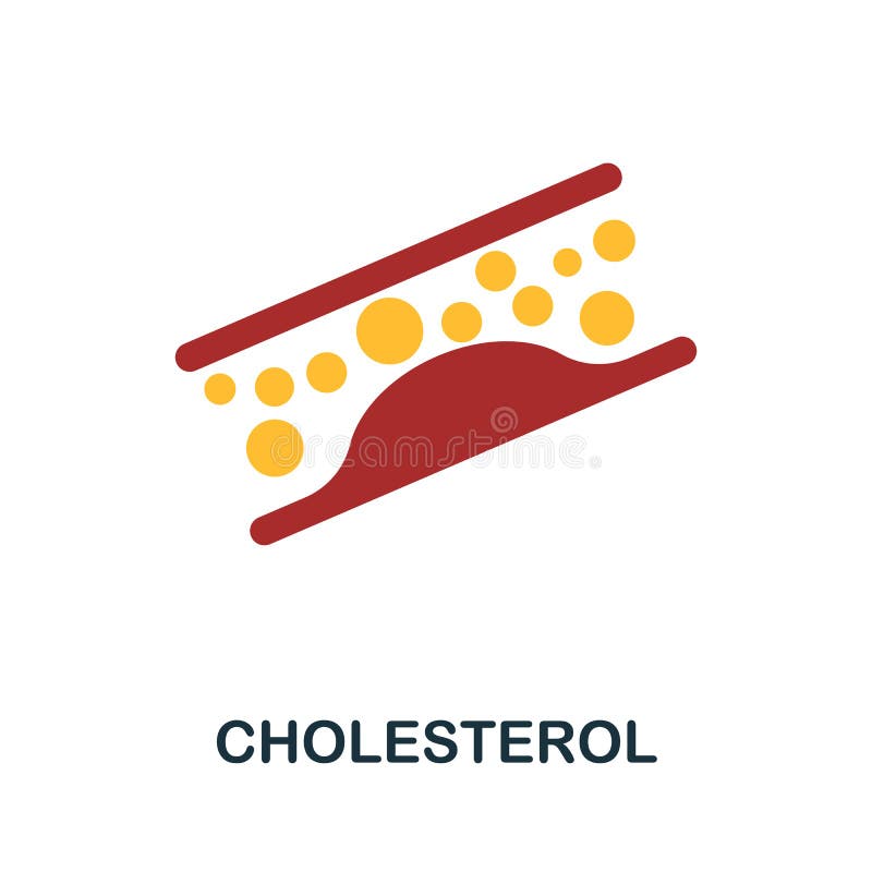 Cholesterol Flat Icon. Color Simple Element from Nutrition Collection ...