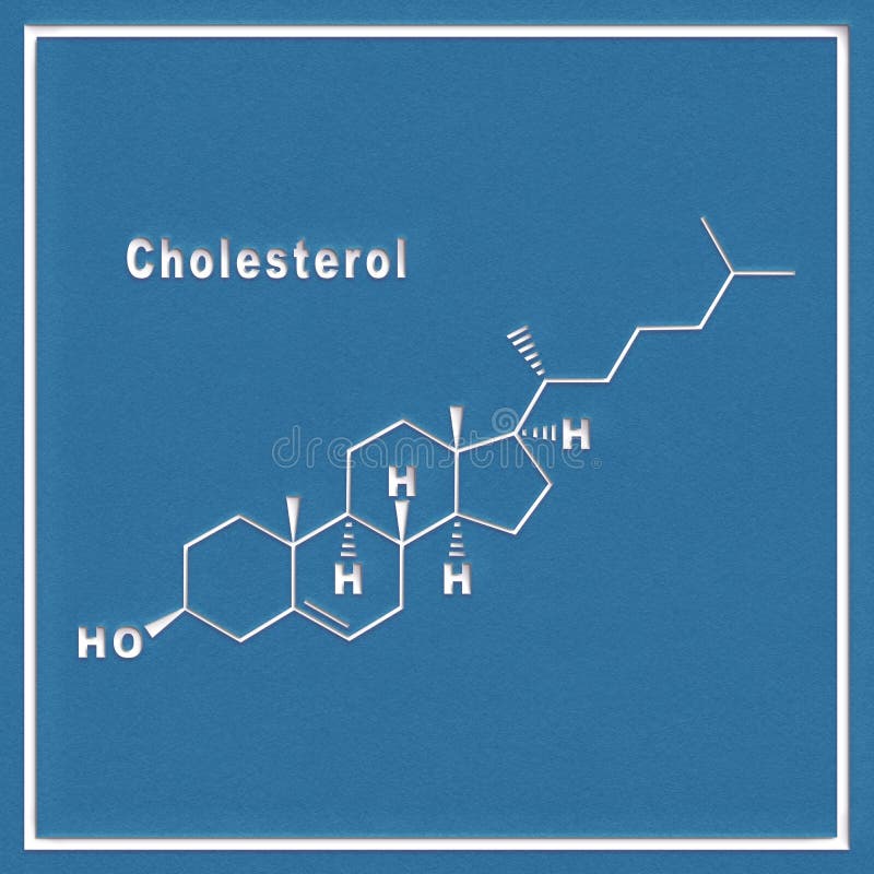 Cholesterol Hormone Structural Chemical Formula Stock Photo - Image of ...