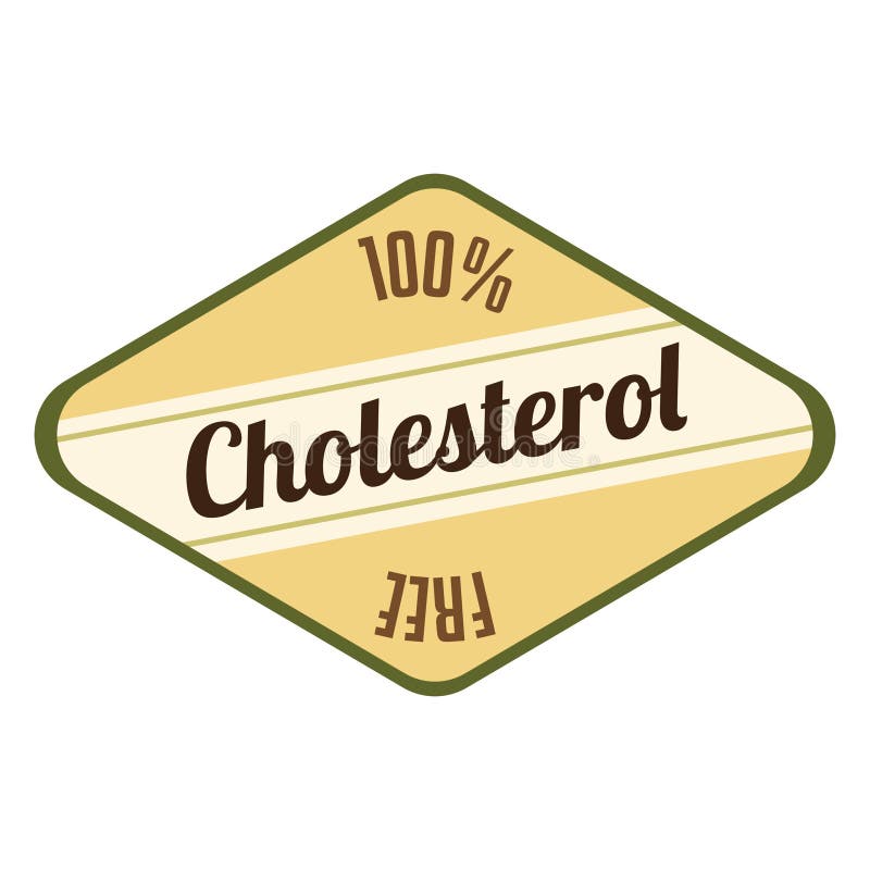 Cholesterol Label. Vector Illustration Decorative Design Stock Vector ...
