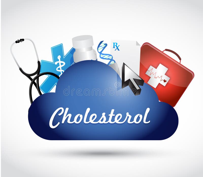 Cholesterol Medical Icons Illustration Design Stock Illustration ...